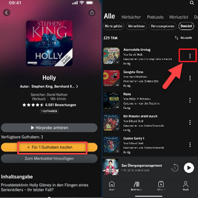 Audible Titel Erscheint Nicht In App